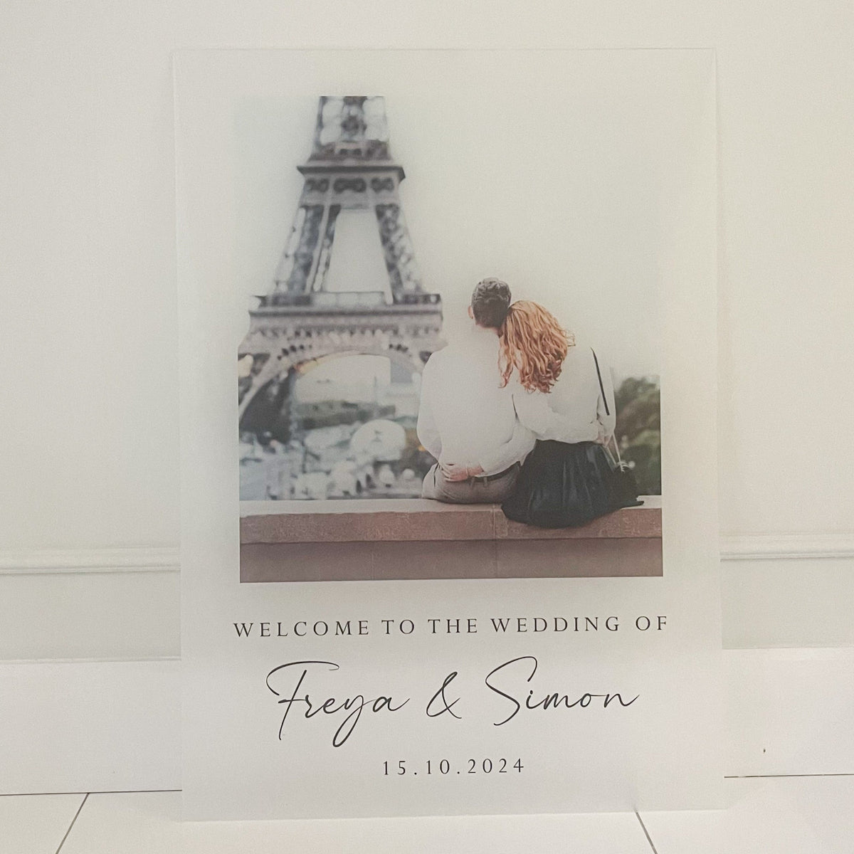 Wedding Welcome Sign - Wedding Lux Custom Photo Display
