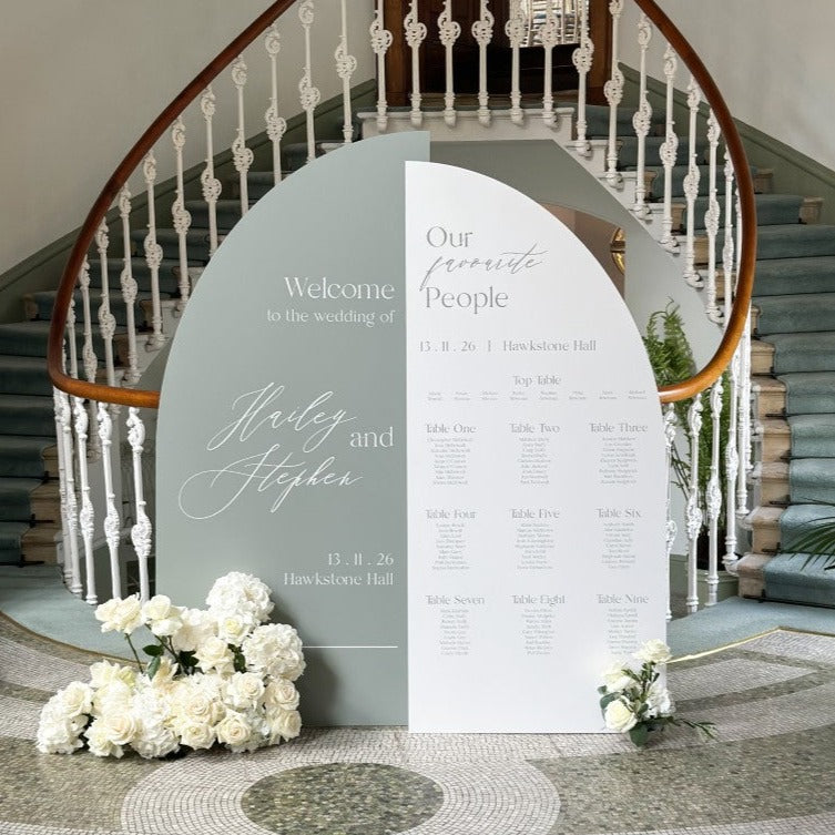 Extra Large Wedding Welcome Sign & Table Plan Sail Duo – Wedding Lux