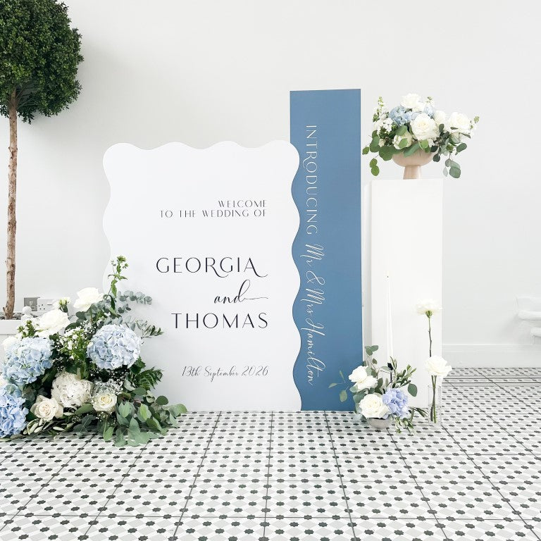 Wedding Welcome Sign - Extra Large Duo by Wedding Lux
