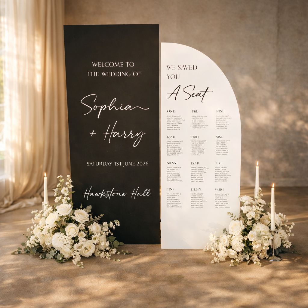 Wedding Welcome Sign - Wedding Lux Extra Large Foam Board