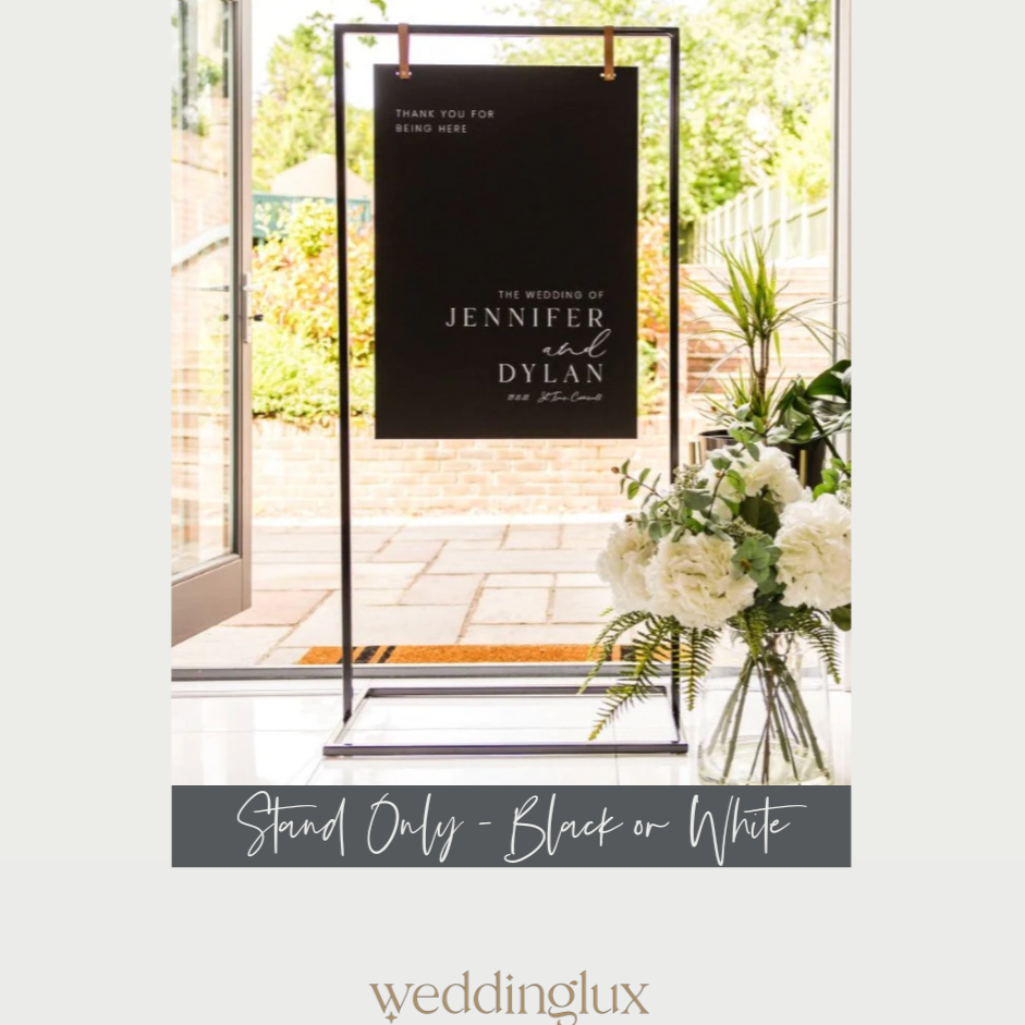 Wedding Sign Holder - Wedding Lux Metal A1 Display Stand