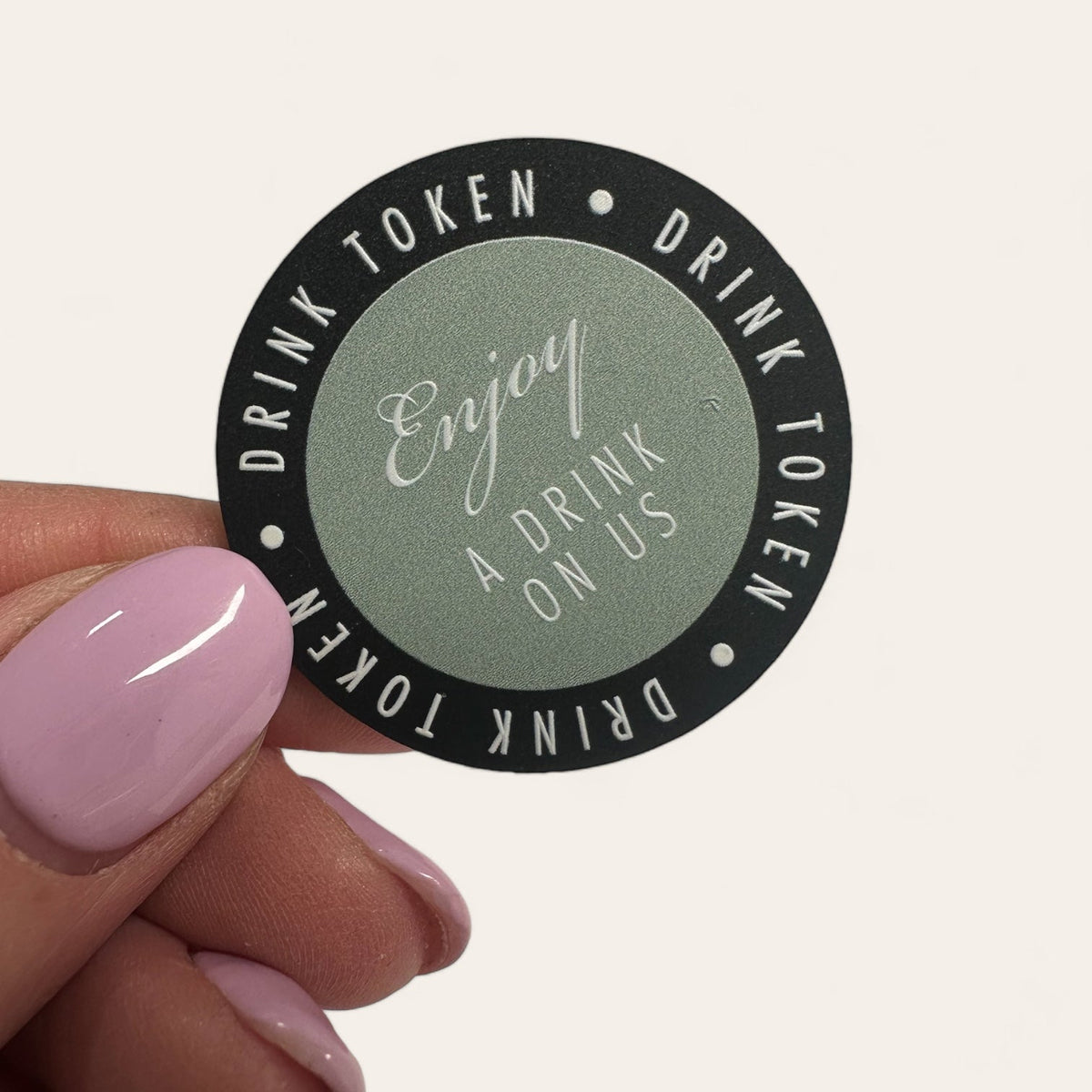 Vinyl Record Wedding Tokens | Wedding Lux Acrylic Drink Tokens