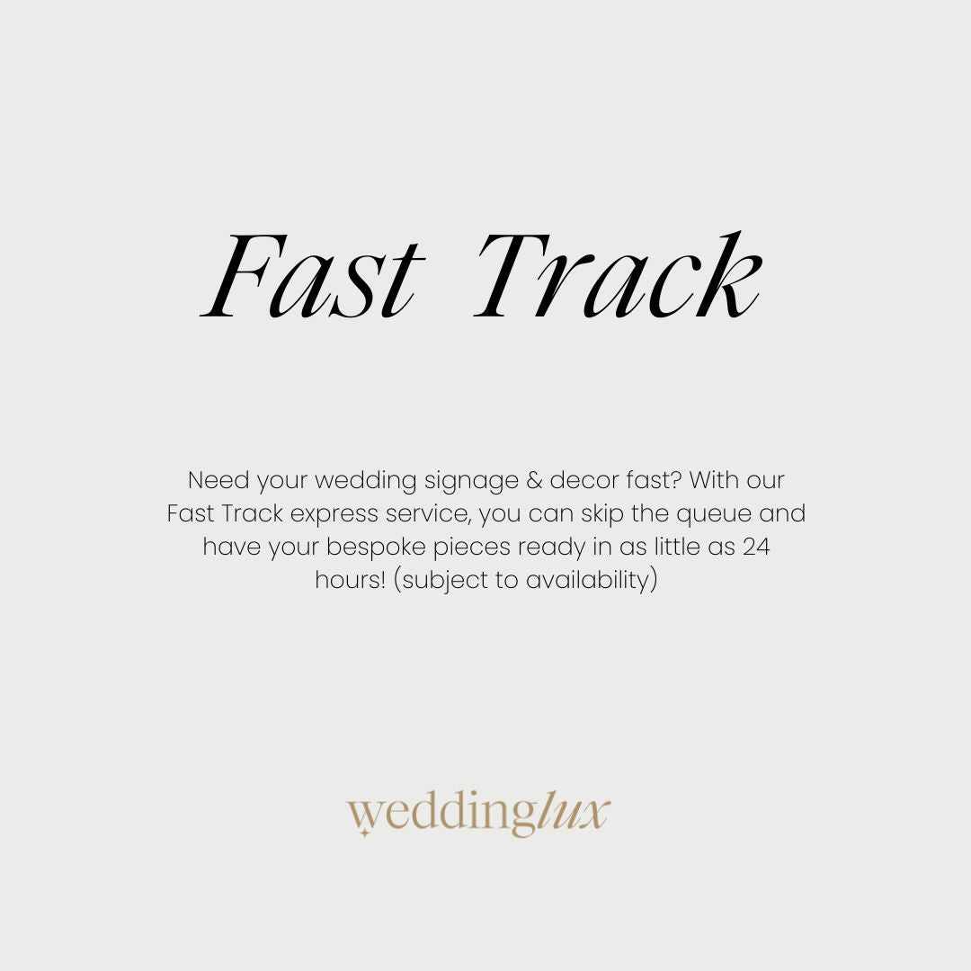 EXPRESS Processing - FAST TRACK your order – Wedding Lux