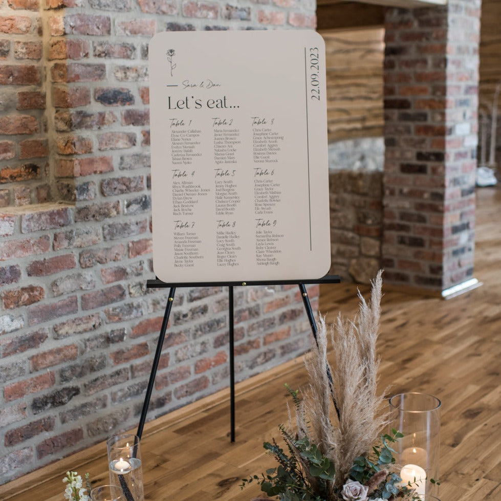 Natural Stone Table Plan – Wedding Lux