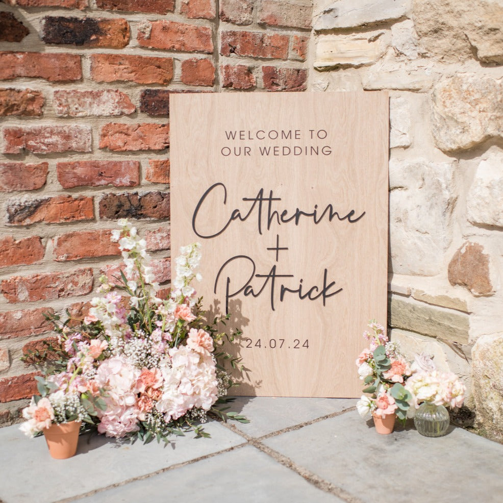 Rustic Chic Welcome Sign – Wedding Lux
