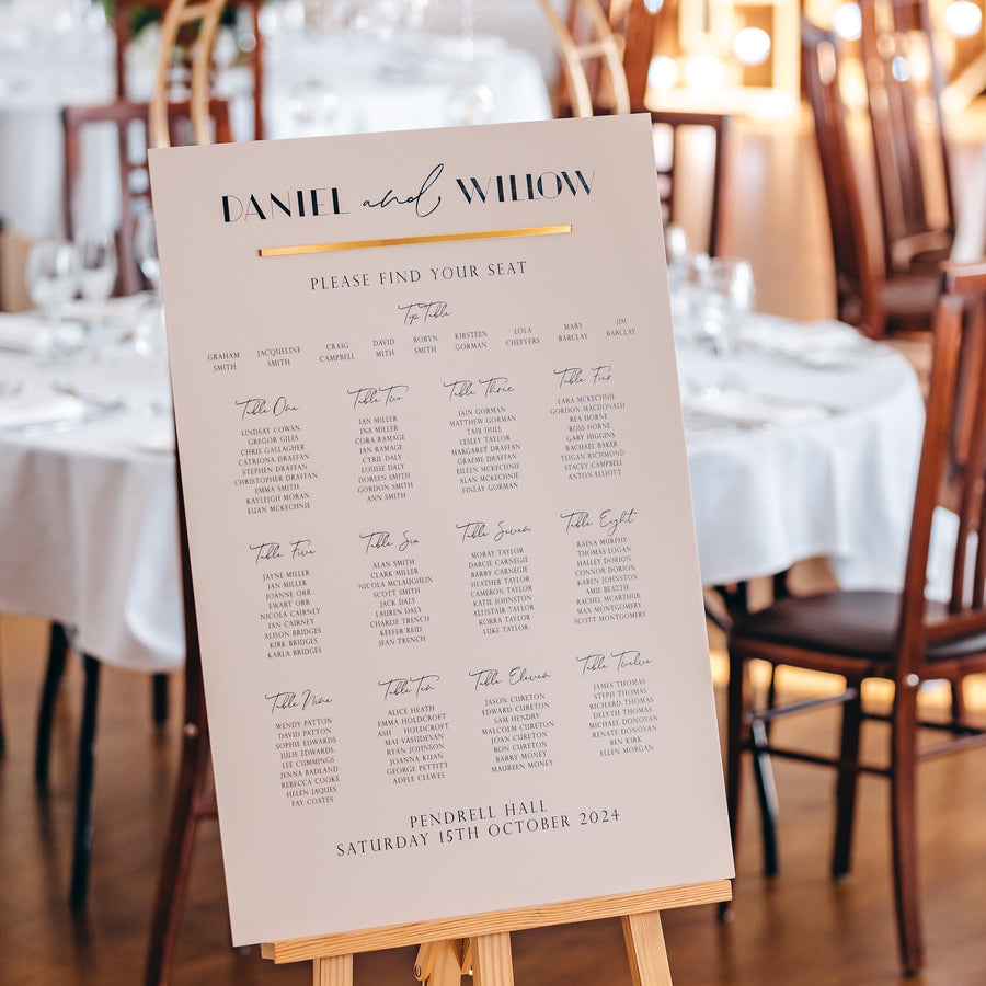 Table Plan – Wedding Lux